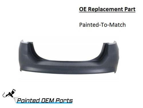 Painted 2013-2018 Ford Fusion Rear Bumper Cover | OE Replacement