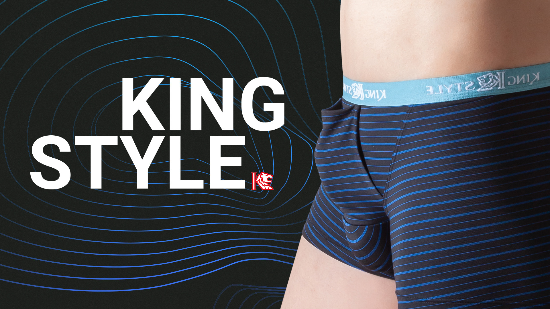 Series C- Infinity Stripe Comfort Boxer Brief | King Style Underwear