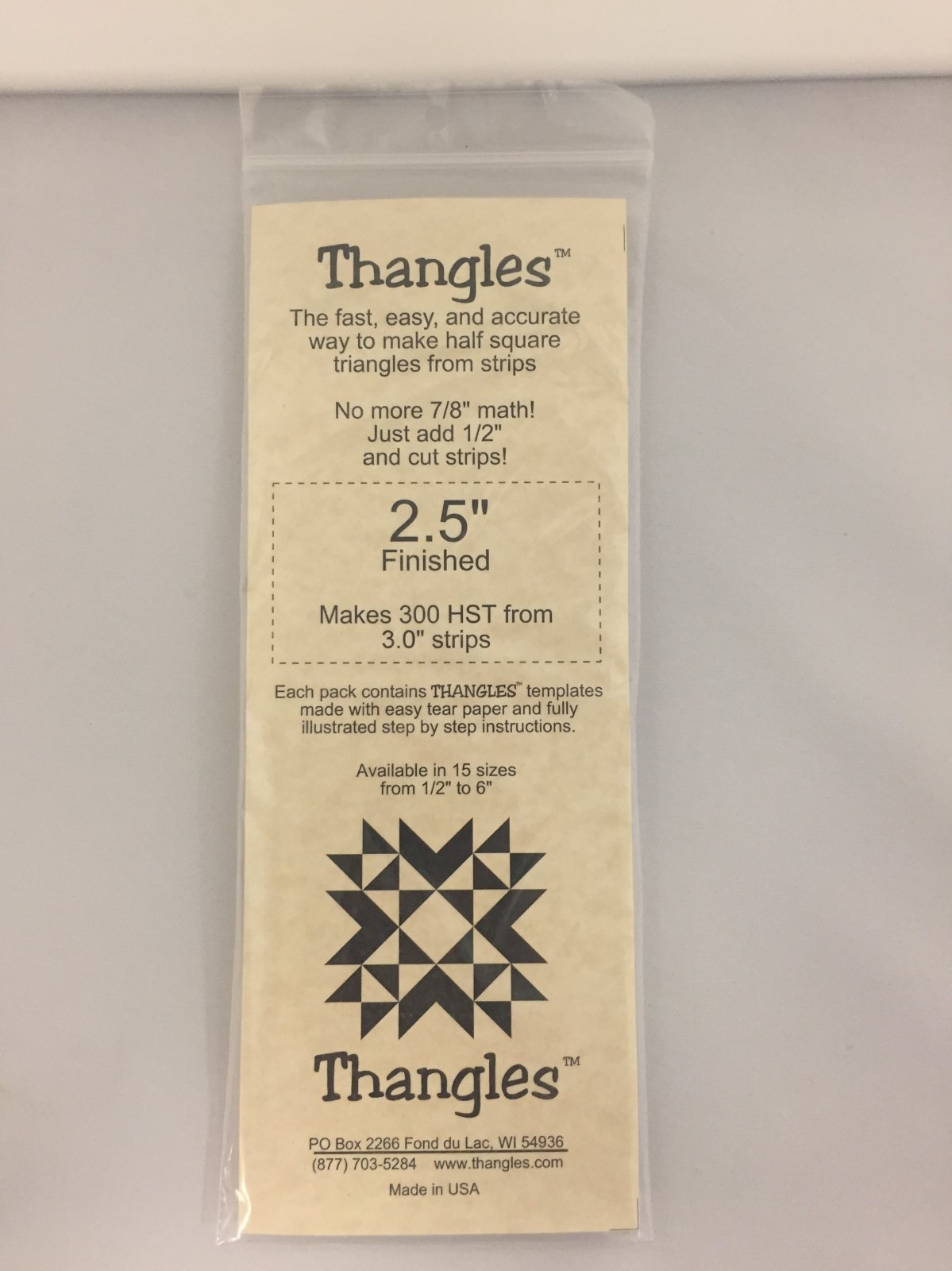 Sewing & Needlecraft Craft Supplies & Tools Thangles 2.5 Finished etna.com.pe