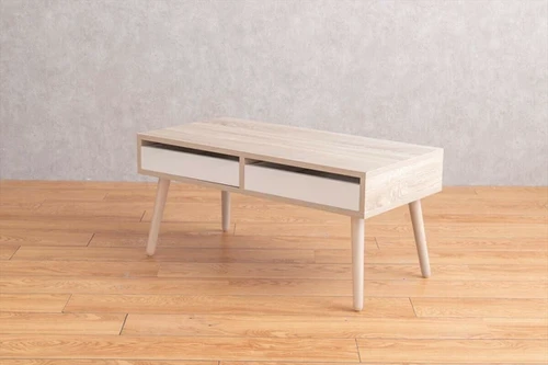 【幅80cm】Rasia 引き出し付きセンターテーブル ナチュラル | kaguco