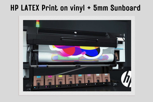 Printed Vinyl+5mm sunboard | www.indesignplus.com