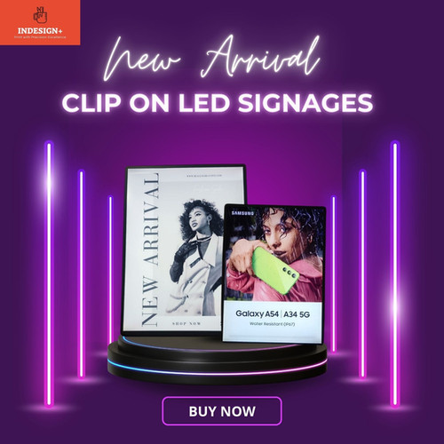 INDESIGNPLUS: LED Clip On Changeable Backlit Signages for Stylish ...