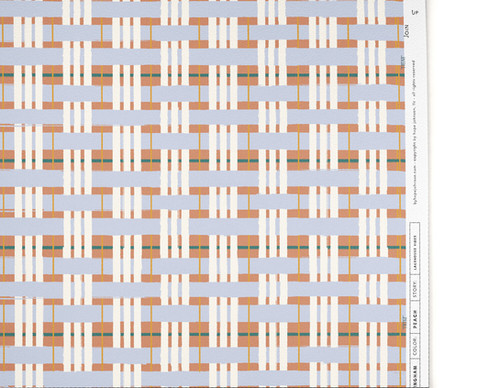Painterly Gingham | peach | solidandpattern