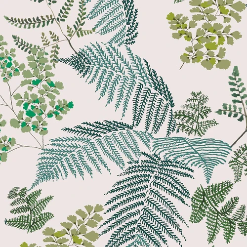 Lace Ferns | spring green (wallpaper) | solidandpattern