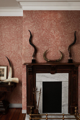 Kingdom (wallpaper) | terracotta grasscloth | solidandpattern