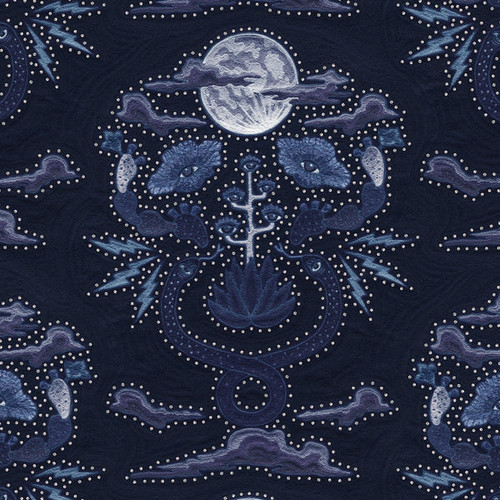 Moonsnake Rhinestone | moonlight (wallpaper) | solidandpattern