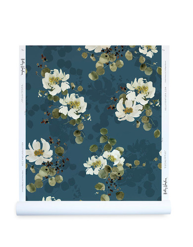 Eucalyptus (wallpaper) | marine | solidandpattern