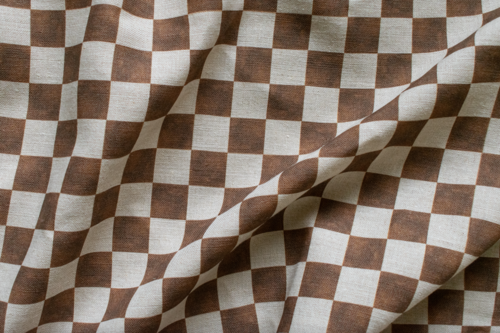 Capital Checks | terracotta | solidandpattern