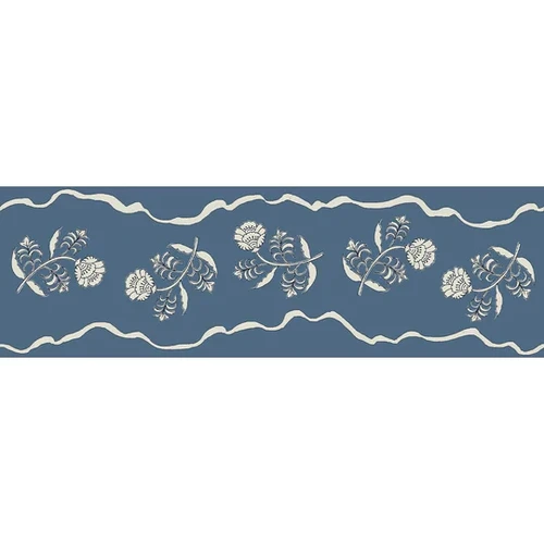 Jaipur | day blue border | solidandpattern