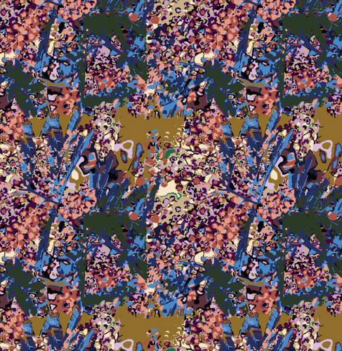 Pufflower | gold (wallpaper) | solidandpattern