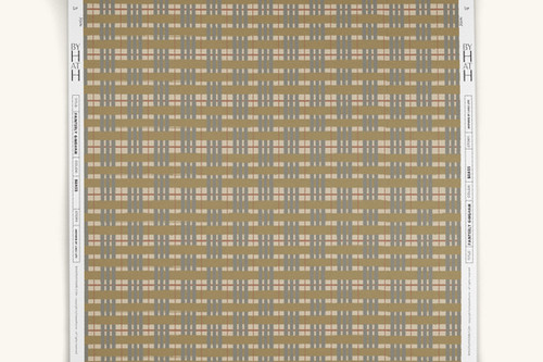 Painterly Gingham | brass | solidandpattern