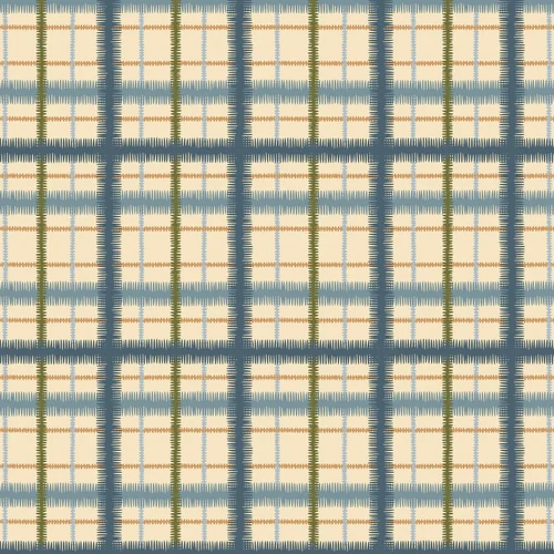 Squiggle Tartan Grand | field (wallpaper) | solidandpattern