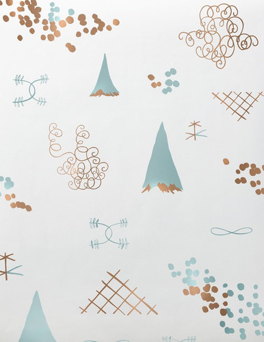 Family Reunion | copper and patina on cream | solidandpattern