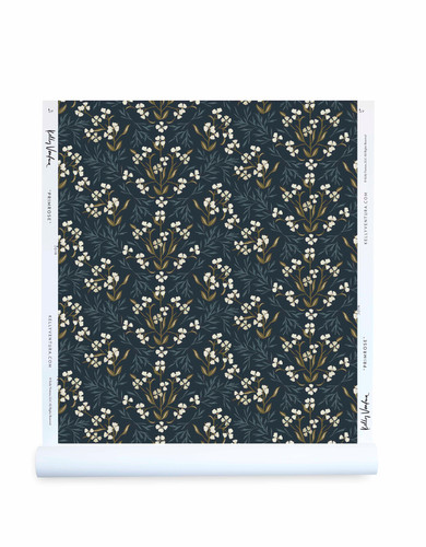 Primrose | indigo (wallpaper) | solidandpattern