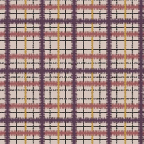 Squiggle Tartan Grand | royal (wallpaper) | solidandpattern
