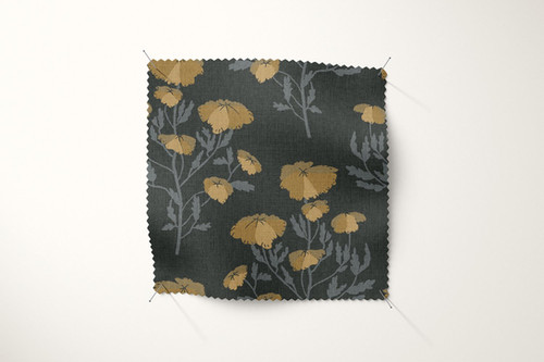Primrose | charcoal | solidandpattern