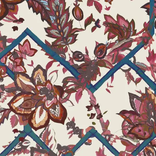 Creeping Trellis | wedgewood red (wallpaper) | solidandpattern