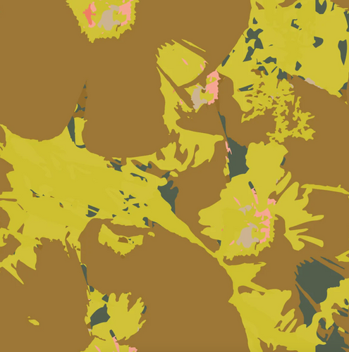 Marigold | gold (textile) | solidandpattern