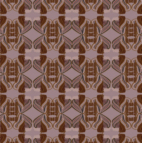 Ingrid | rose (wallpaper) | solidandpattern