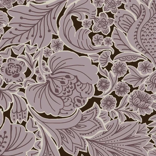 Folk Floral | lilac (wallpaper) | solidandpattern