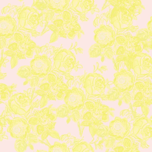 Scarlett | lemon (wallpaper) | solidandpattern