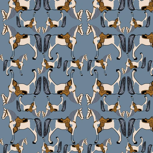 Billy | blue (wallpaper) | solidandpattern
