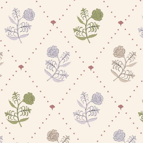 Jaipur | coral moss (wallpaper) | solidandpattern