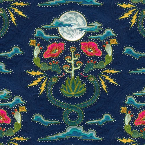 Moonsnake Rhinestone | nocturnal (wallpaper) | solidandpattern