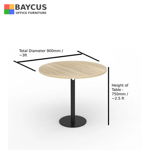 B-One Round Meeting Table Diameter 900mm | Baycus Office Furniture