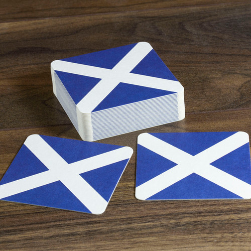 Scotland Flag Beer Mats / Coasters - Saltire/St Andrew's Cross ...
