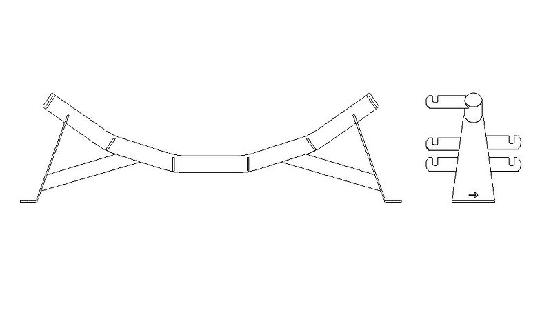 Troughing Tubular Frames | NC Idlers