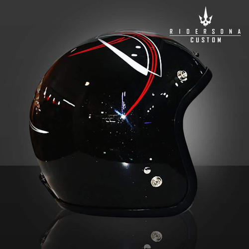 PINSTRIPE LINED (BLACK) HELMET | 一進工房