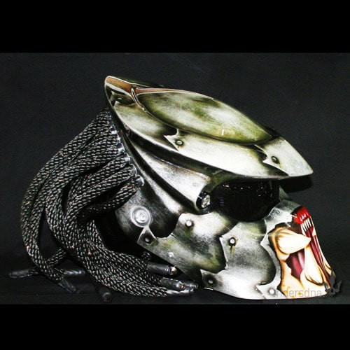 SHIELD WILD JAW HAND PAINT AIRBRUSH PREDATOR HELMET | 一進工房