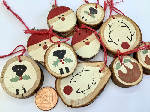 Wooden Slice Decorations | Camella Crafts Jura