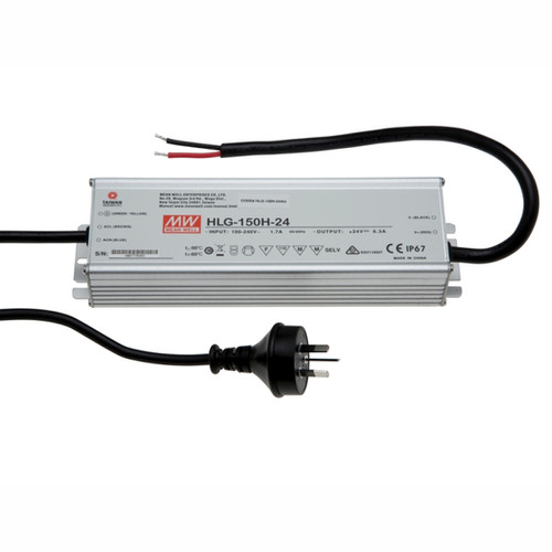 MEAN WELL 151.2W IP67 RUGGED LED DRIVER - AU FLEX & PLUG | Meanwell