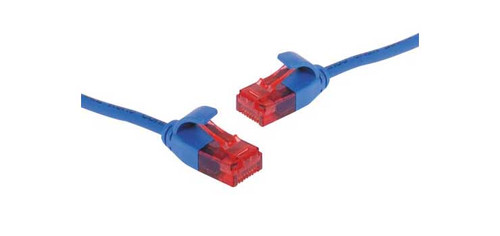 Blue 0.25m Cat6 UTP Ultra Thin Ethernet Patch Cable | Active Electronics