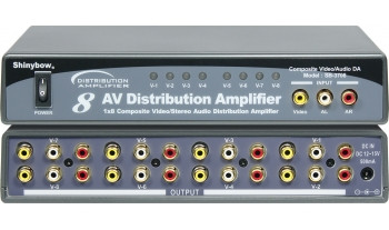 SB-3708 Shinybow 1x8 Composite Video Distribution Amplifier | Active ...
