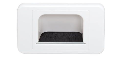 White Reverse Shovel Nose Wallplate | Active Electronics