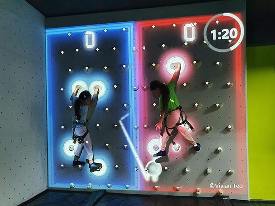 augmented climbing wall