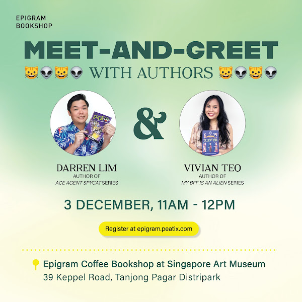 (UPDATED) Author Meet-and-Greet at Epigram Coffee Bookshop!