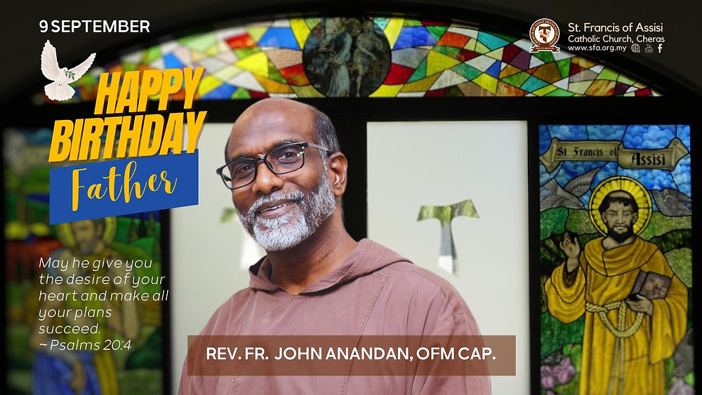 HAPPY BIRTHDAY REV. FR. JOHN ANANDAN, OFM CAP.!