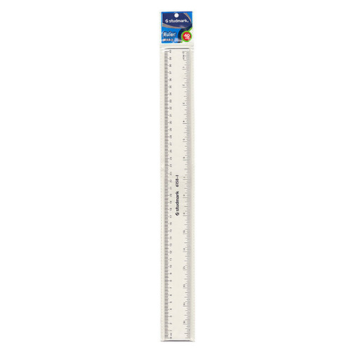 16'' Clear Plastic Ruler | COS Ltd.