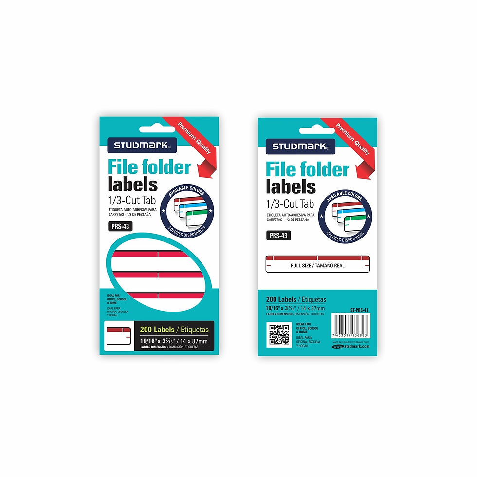 Studmark File Folder Labels - 200 | COS Ltd.