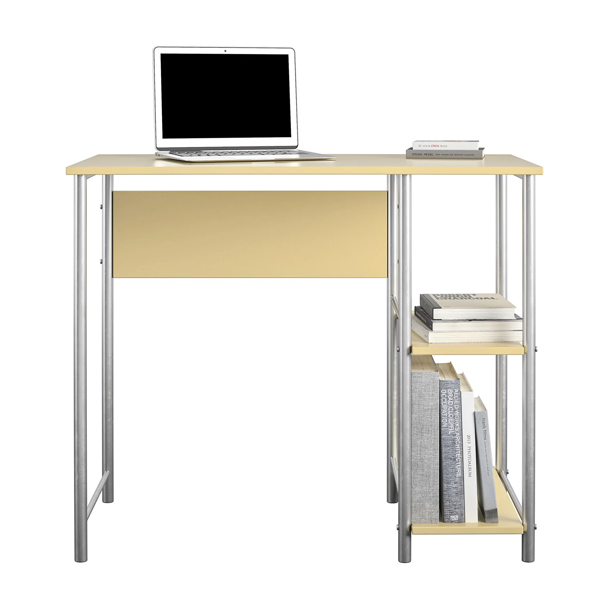 Mainstays Basic Metal Student Computer Desk, Yellow | COS Ltd.