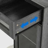 Dextrus L Shaped Desk with Power Outlets & Drawer, Reversible Computer ...