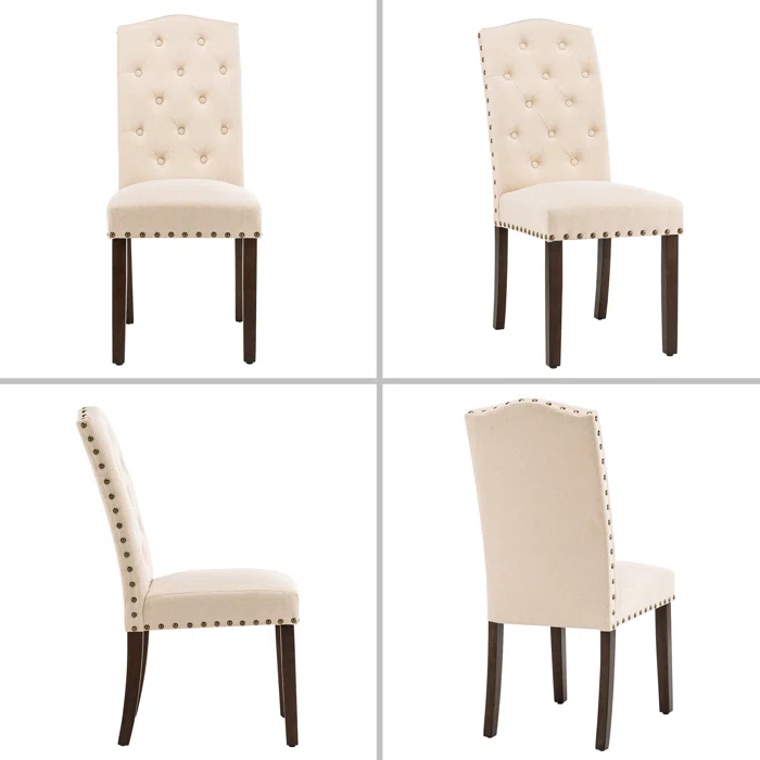 Nini Tufted Solid Back Parsons Dining Chair - Beige | COS Ltd.