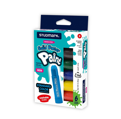 Studmark Solid Poster Paint 6 JAR | COS Ltd.