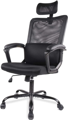 SMUG Ergonomic Mesh Task Chair with Headrest | COS Ltd.