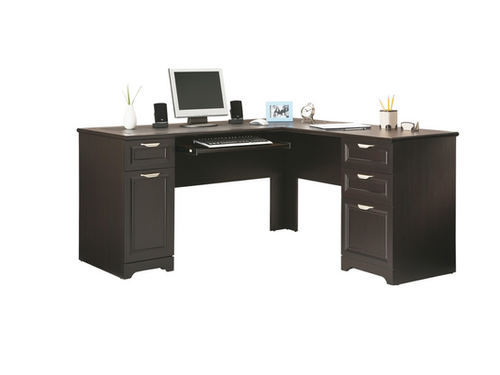 Realspace® Magellan 59"W L-Shaped Desk, Espresso | COS Ltd.