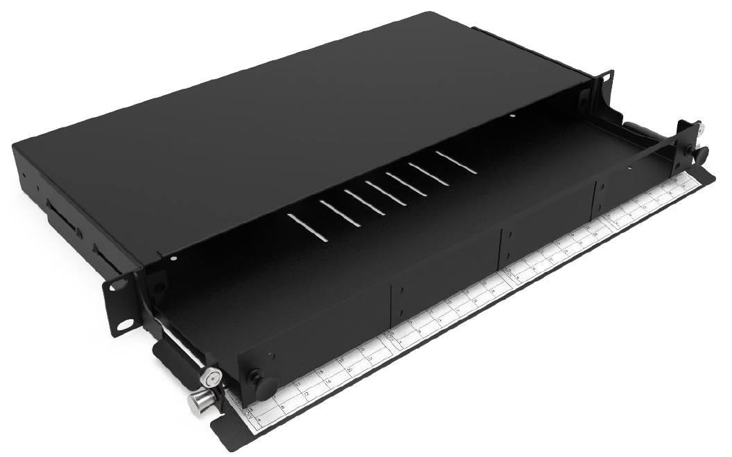 Giganet 1U HD 4 Slots Modular Sliding Patch Panel Unloaded Including ...